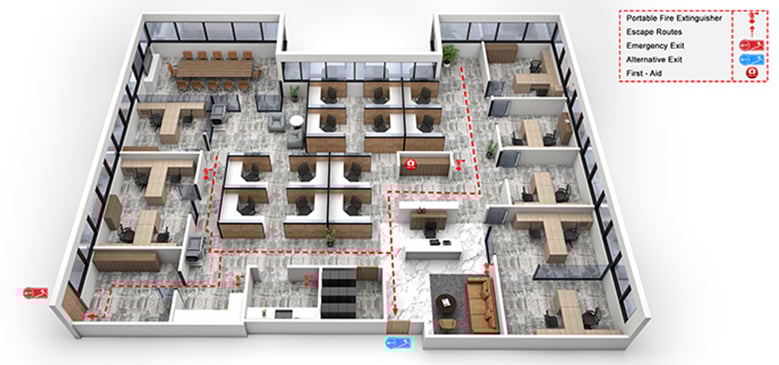 3D Emergency Response Maps For Safer Buildings